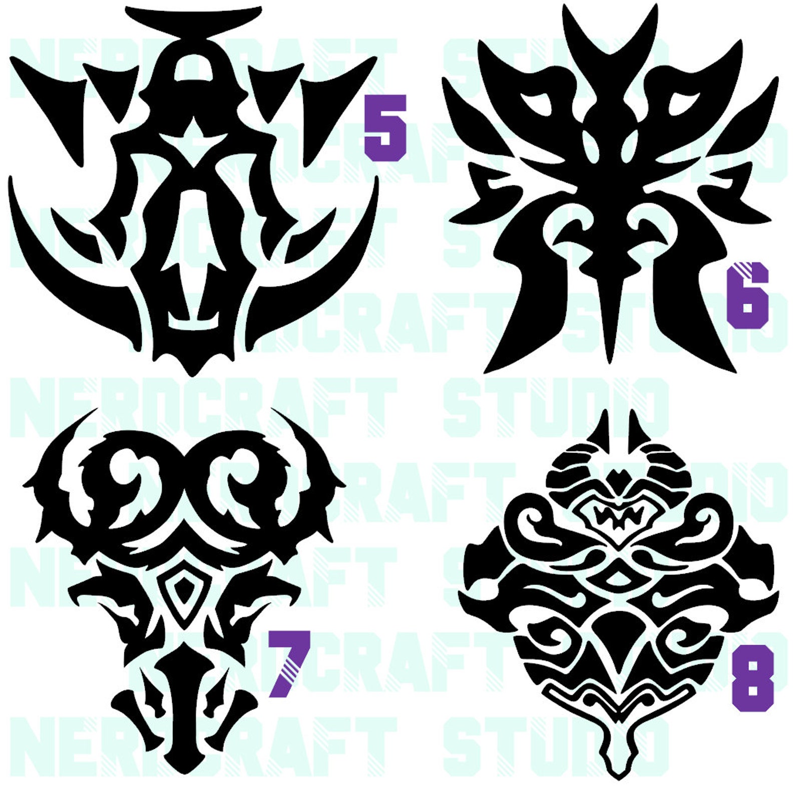 FFXIV Inspired Decals - Ascian Sigils - 6 Inches - Etsy