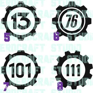 Fallout Inspired Decals - Vault Logos - 6 Inches - Etsy