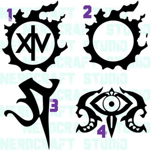 FFXIV Inspired Decals - General Logo and Factions - 6 Inches - Etsy