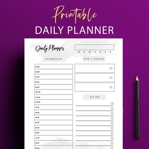 Daily Planner Printable // Daily Focus Printable // Task List // Goal ...