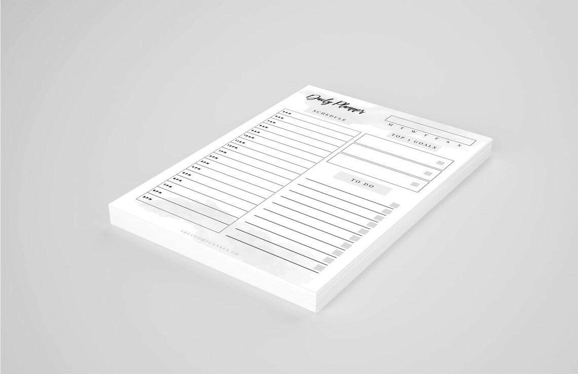 Daily Planner Printable // Daily Focus Printable // Task List // Goal ...