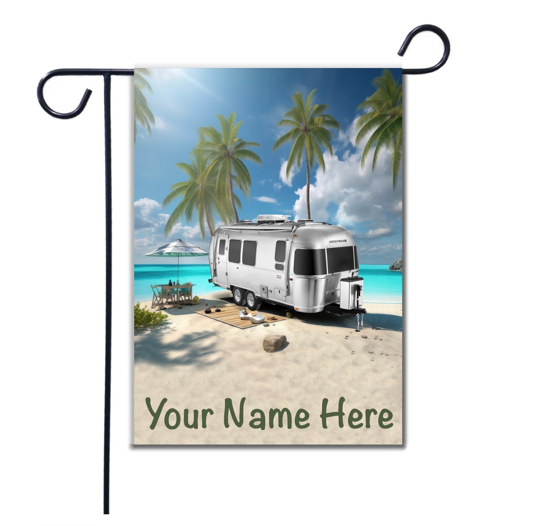 Personalized Garden Flag Airstream Decoration RV Flag Campsite Decor - Etsy