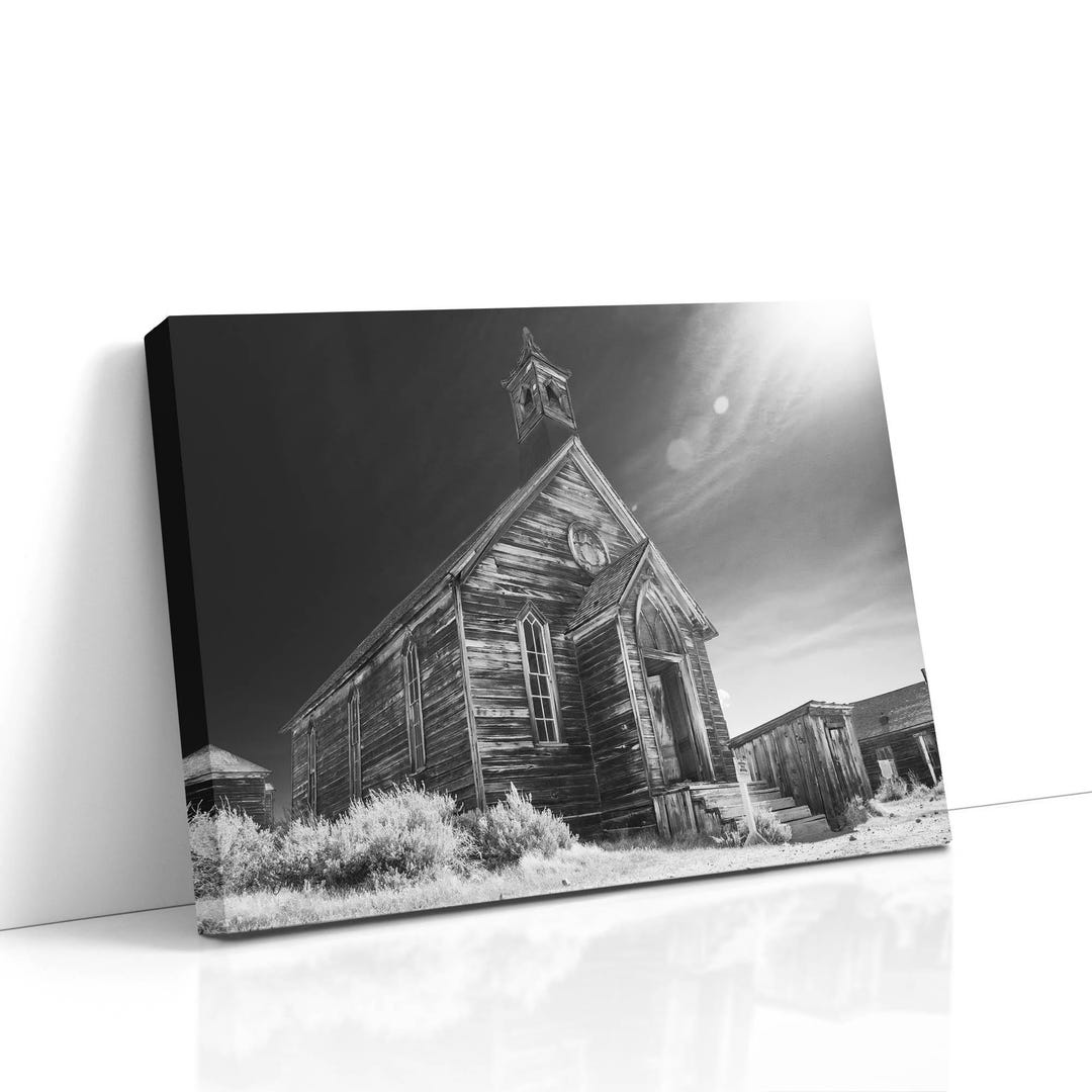 Old West Ghost Town Decor From Church in Bodie, California, Black ...