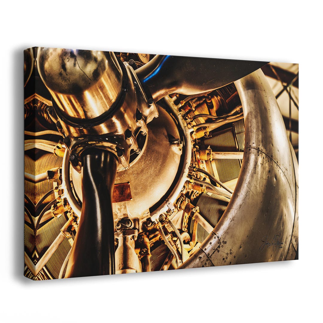 Vintage Studebaker Aircraft Engine Wall Art: Retro Aviation Decor for ...