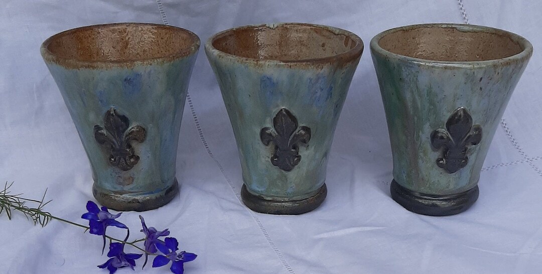 Vintage Stoneware Cups. - Etsy