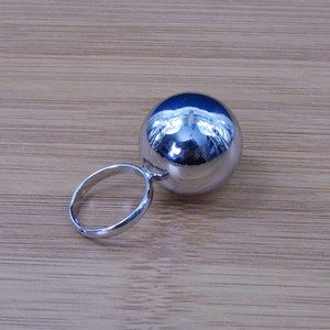 Large Ball Rings Finger Rings Adjustable Silver Gold Ball Rings ...