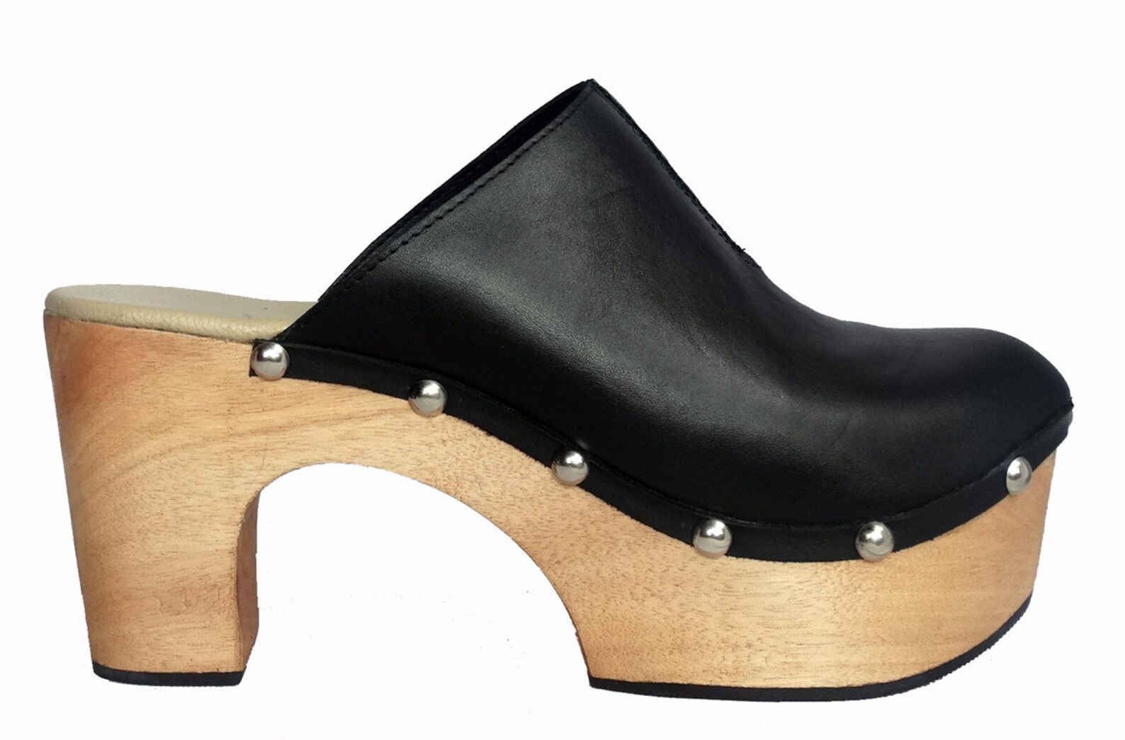 Harris: Mule Closed Toe / Swedish Clogs Shoes Heeled Platform - Etsy