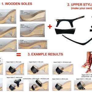 Shoemaking Kit: Wooden Sole Base + Leather Upper- Make Your Own Swedish ...