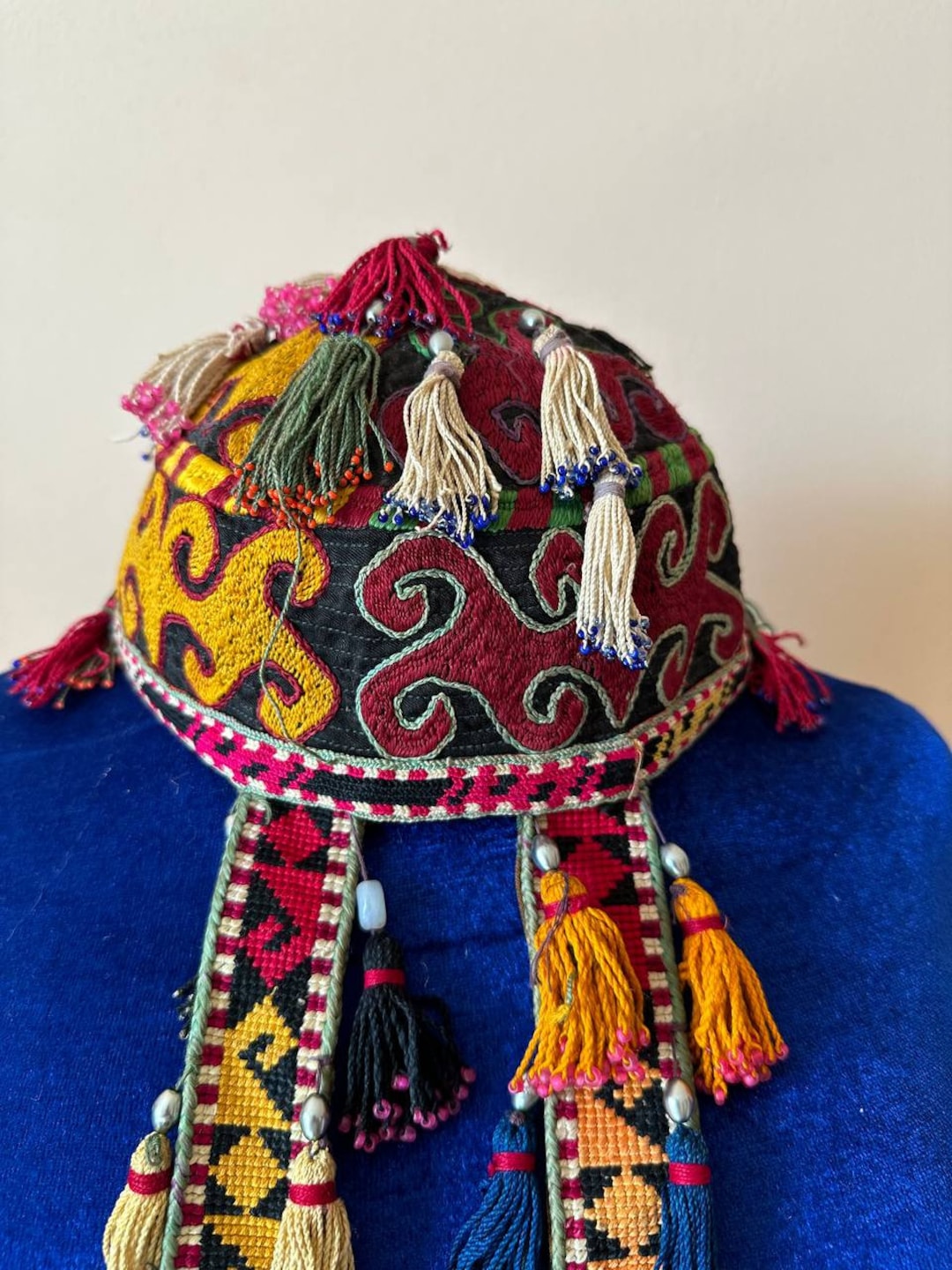 1960s Vintage Antique Ancient Traditional Tribe Hats,hand Embroidery ...