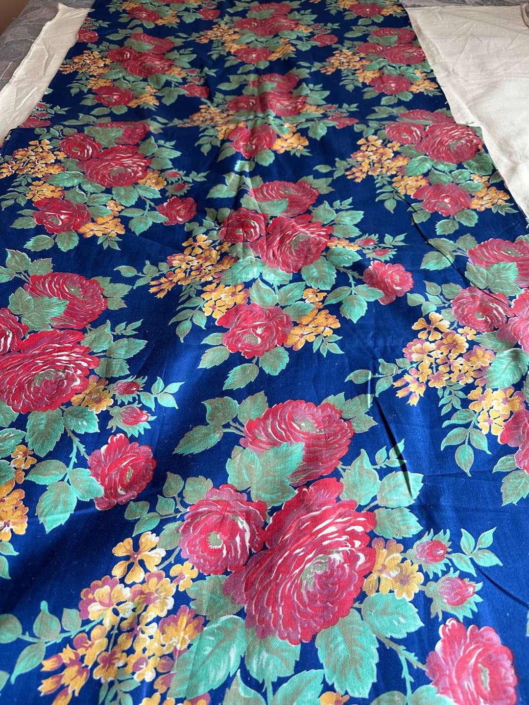 Vintage Cotton Fabric,old Russian Trade Cloth,5.00x 80cm Roller Print ...