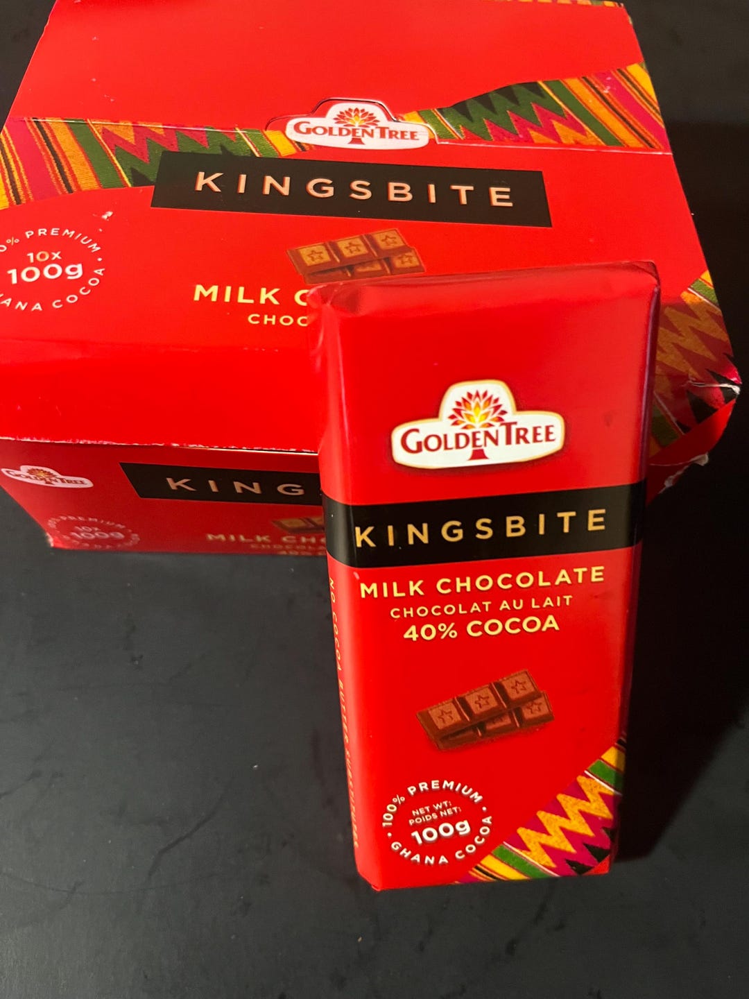 Goldentree Kingsbite Milk Chocolate Bars, 100g Ghana Cocoa (10 Pack) - Etsy