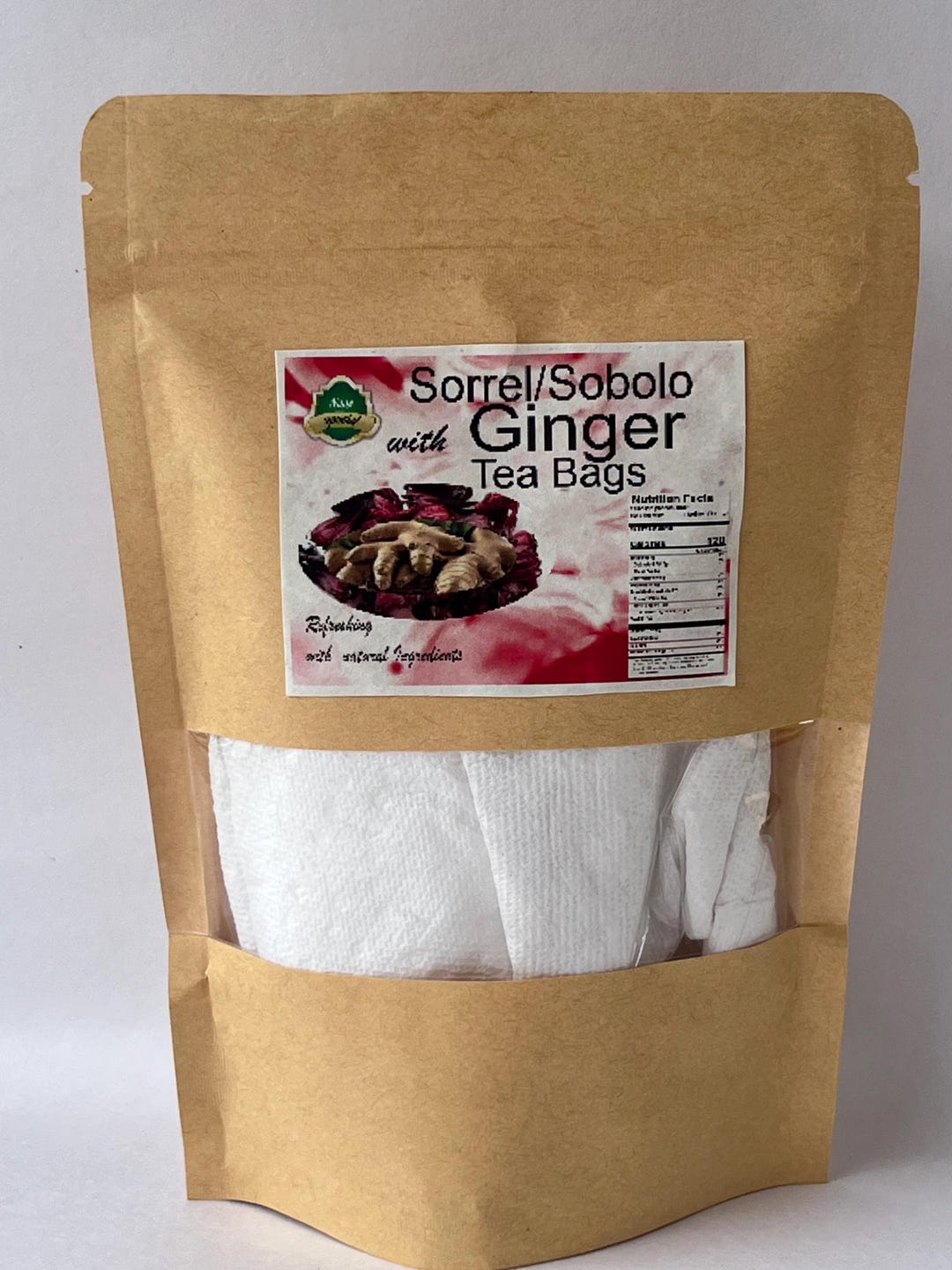 Sorrel , Sobo, Sobolo With Ginger Tea Bags. (30 Bags) - Etsy