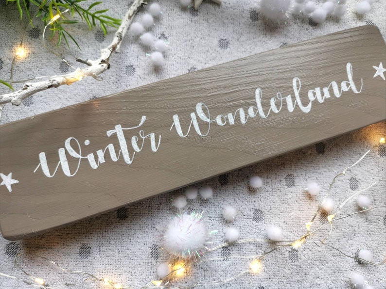 Rustic Wooden Christmas Sign, Festive Decor Farmhouse Country Kitchen ...