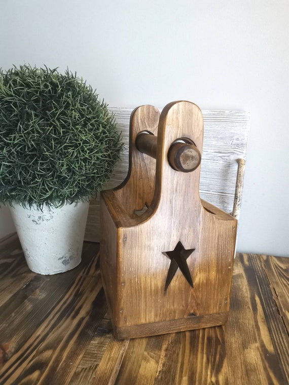 Toilet Roll Holder Quirky Loo Roll Wooden Rack Bathroom - Etsy UK