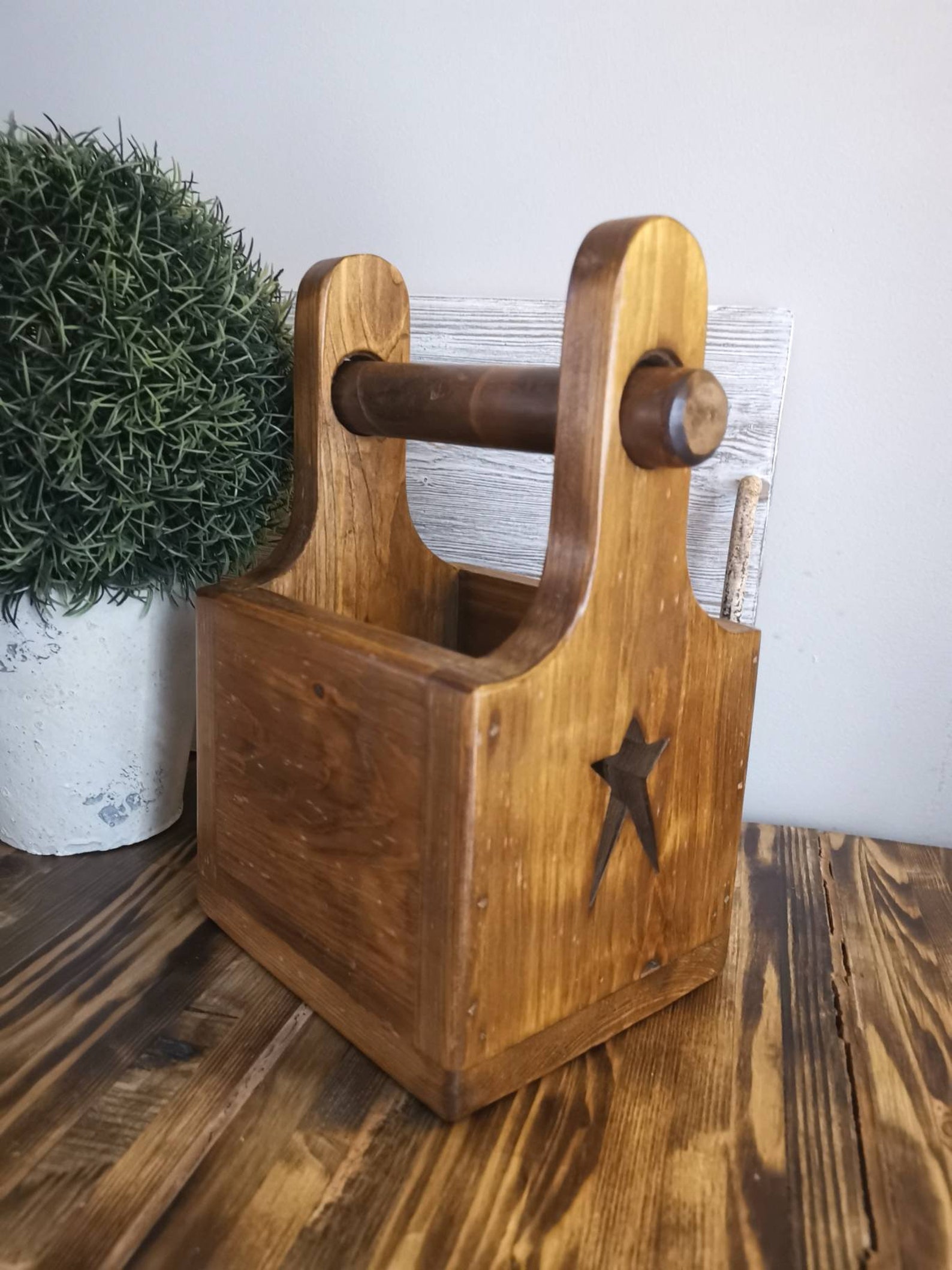 Toilet Roll Holder, Quirky Loo Roll, Wooden Rack, Bathroom Accessories ...