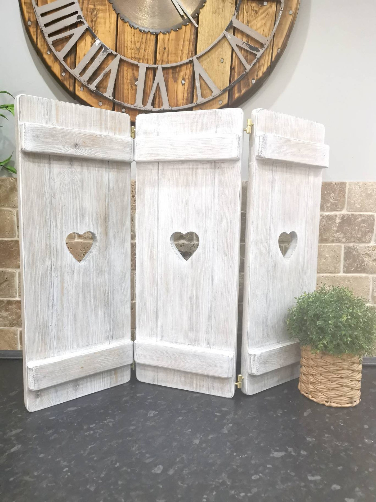 Joined Wooden Shutters Shutter Panels Rustic Home Decor - Etsy UK