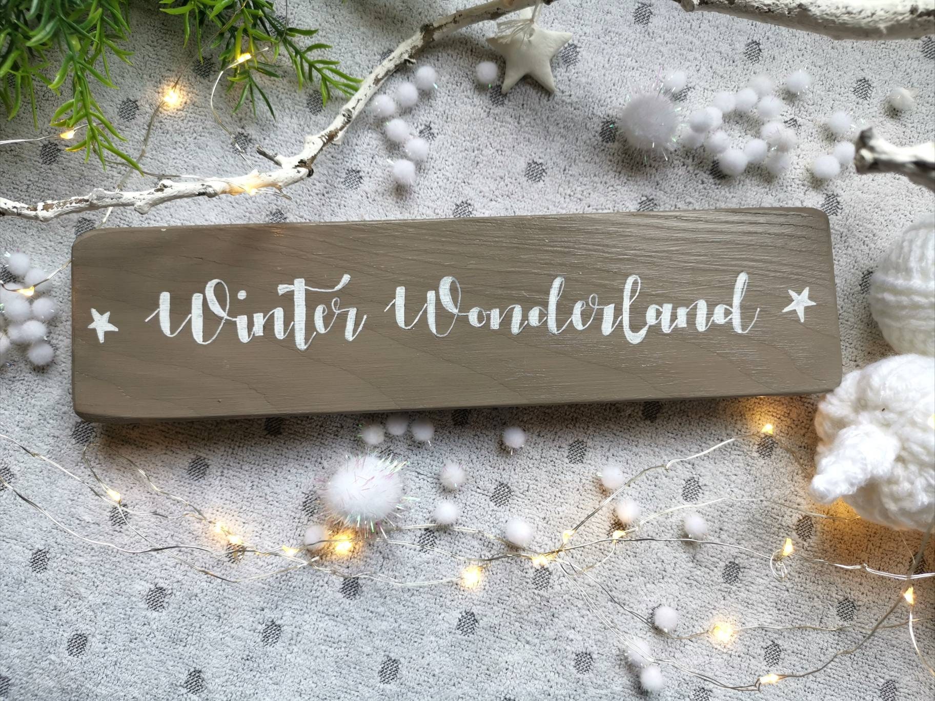 Rustic Wooden Christmas Sign, Festive Decor Farmhouse Country Kitchen ...