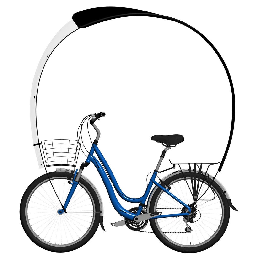 Kaps, the Aerodynamic Umbrella to Install on Your Bike for Summer and ...