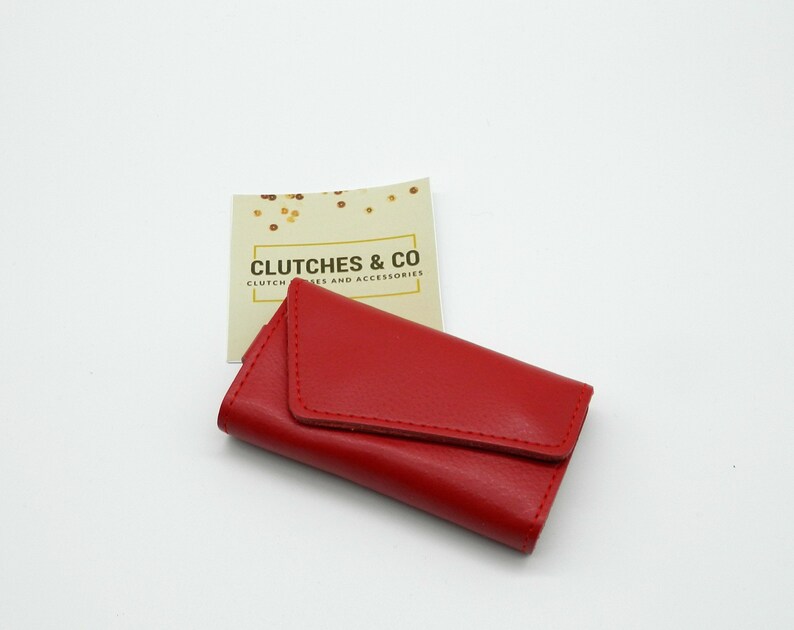 Red Leather Key Holder, Key Organizer, Key Holder, Leather Gifts, Key ...