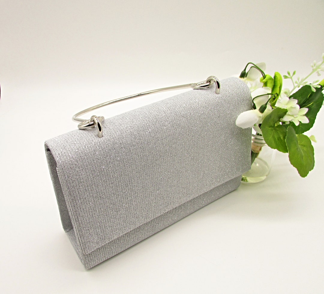 Women's Evening Bag, Silver Evening Bag, Clutch Bag, Women's Gift ...