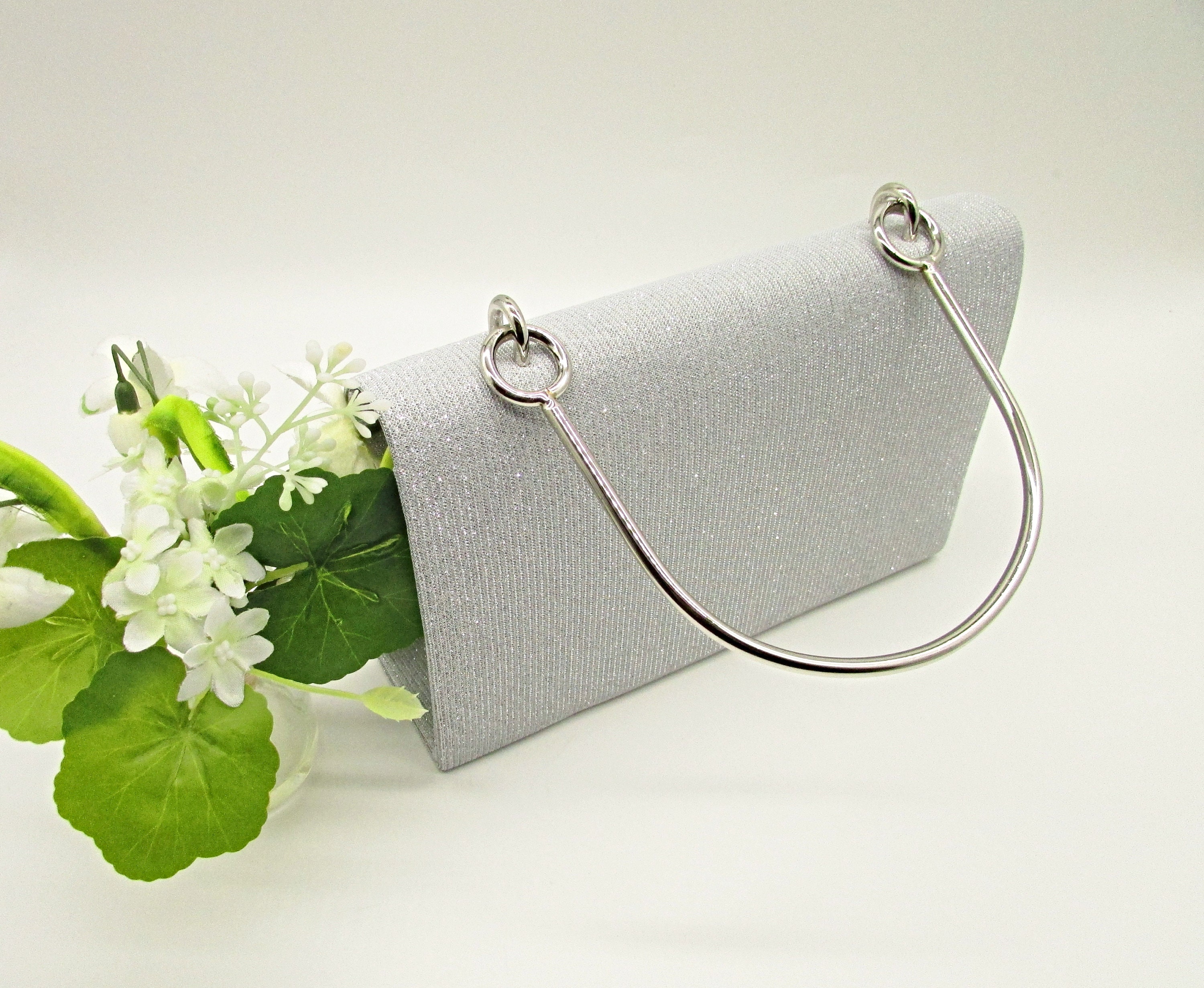 Women's Evening Bag, Silver Evening Bag, Clutch Bag, Women's Gift ...