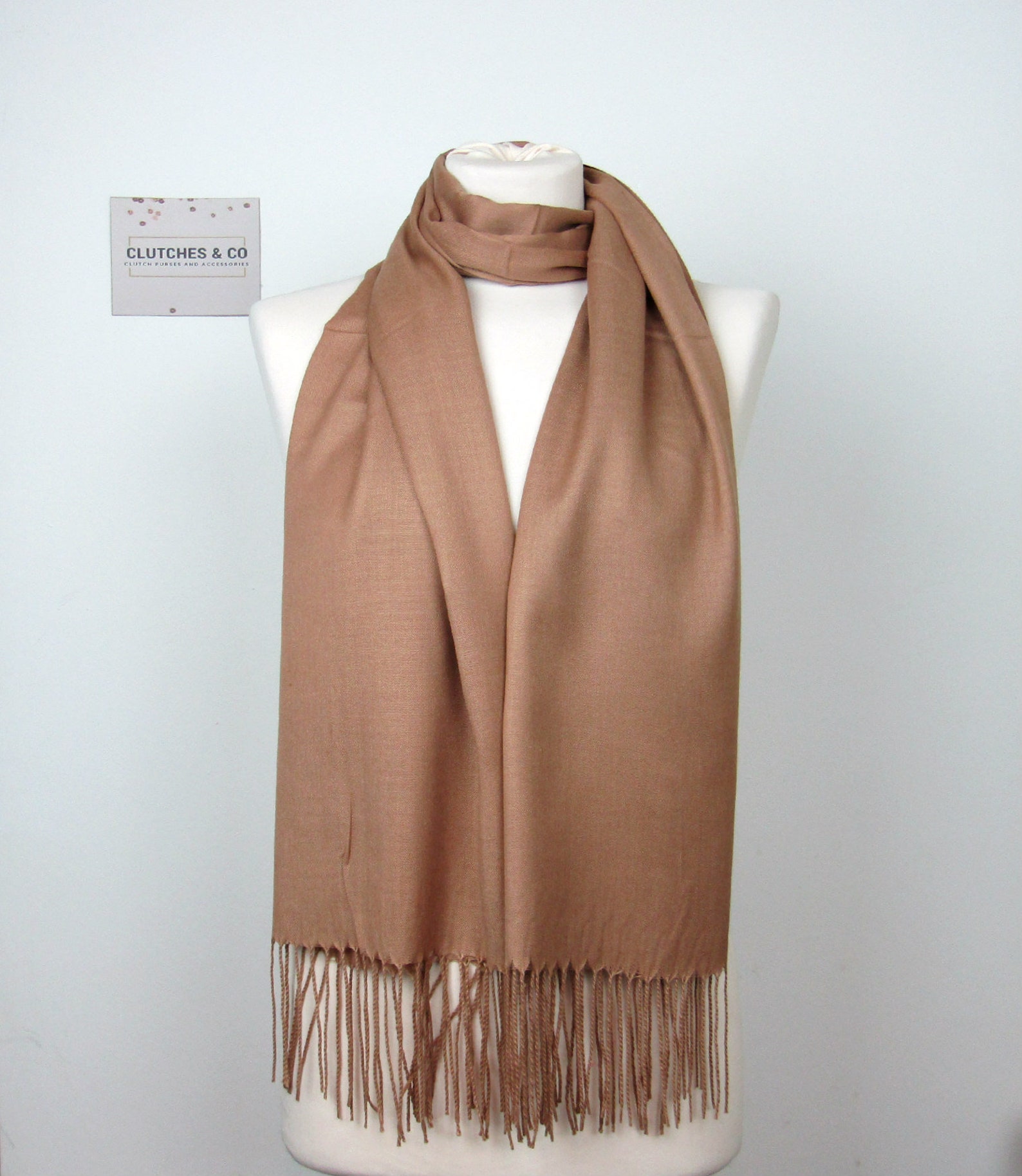Light Brown Scarf: Khaki Spring Summer Shawl - Etsy