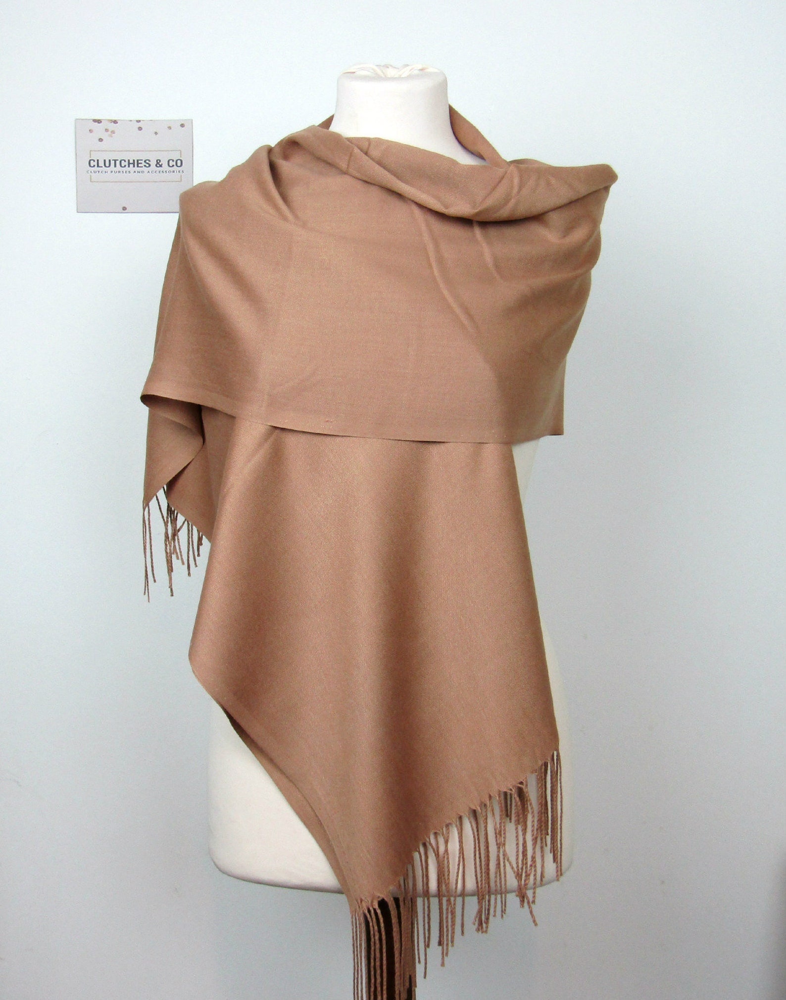 Light Brown Scarf: Khaki Spring Summer Shawl - Etsy