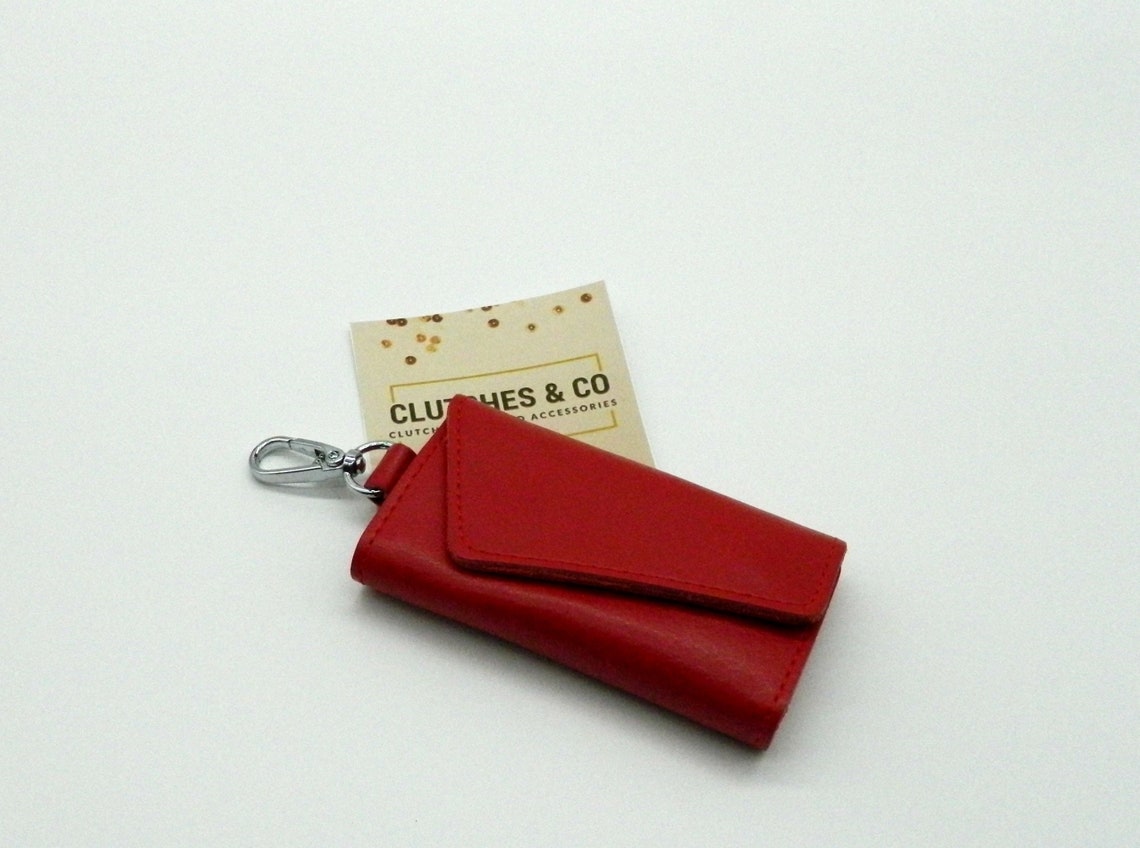 Red Leather Key Holder, Key Organizer, Key Holder, Leather Gifts, Key ...
