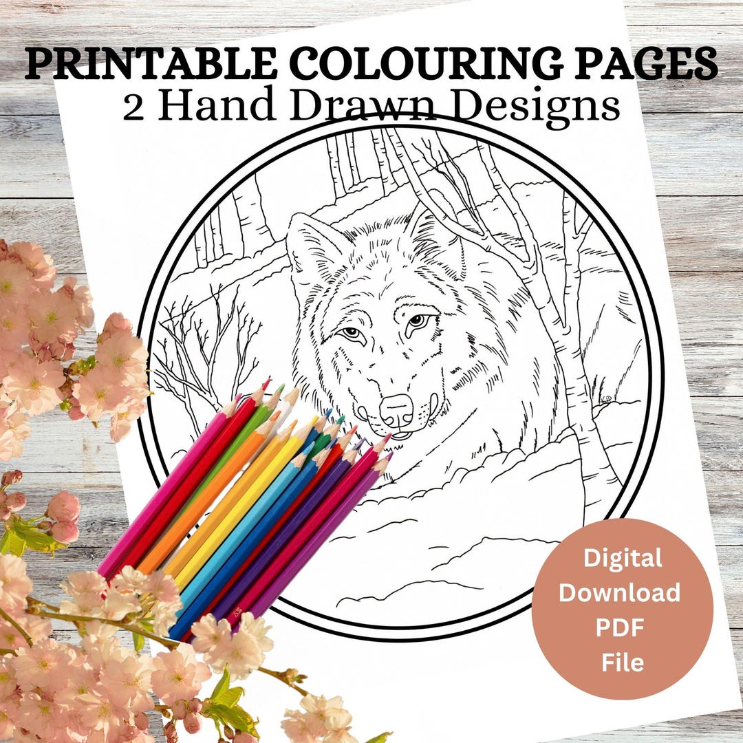 Hand Drawn Colouring Pages for Relaxation, Mindfulness and Fun ...