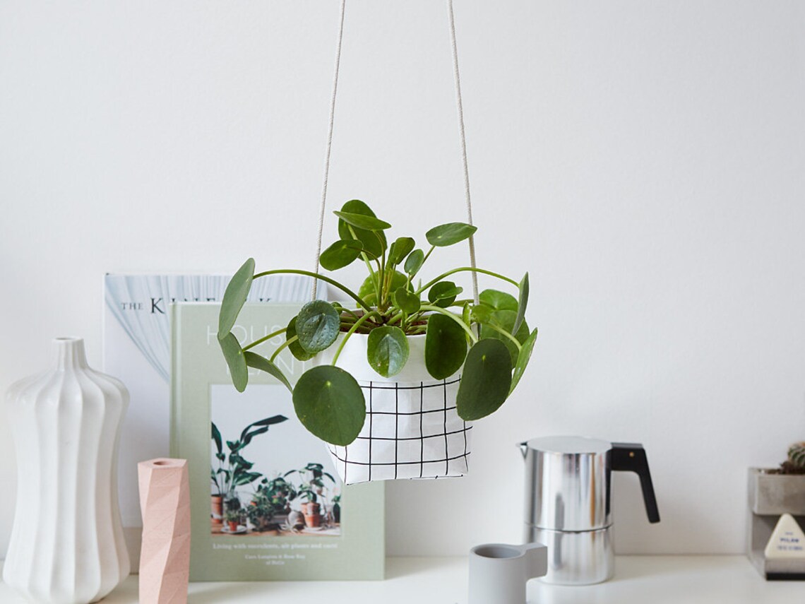Hanging Planter - Grid (medium) - Etsy