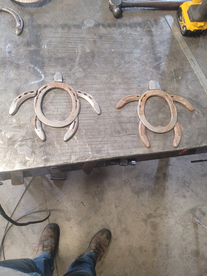 Horseshoe Turtle, Porch Decor, Beach Decor, Turtle Gifts, Metal Turtle ...