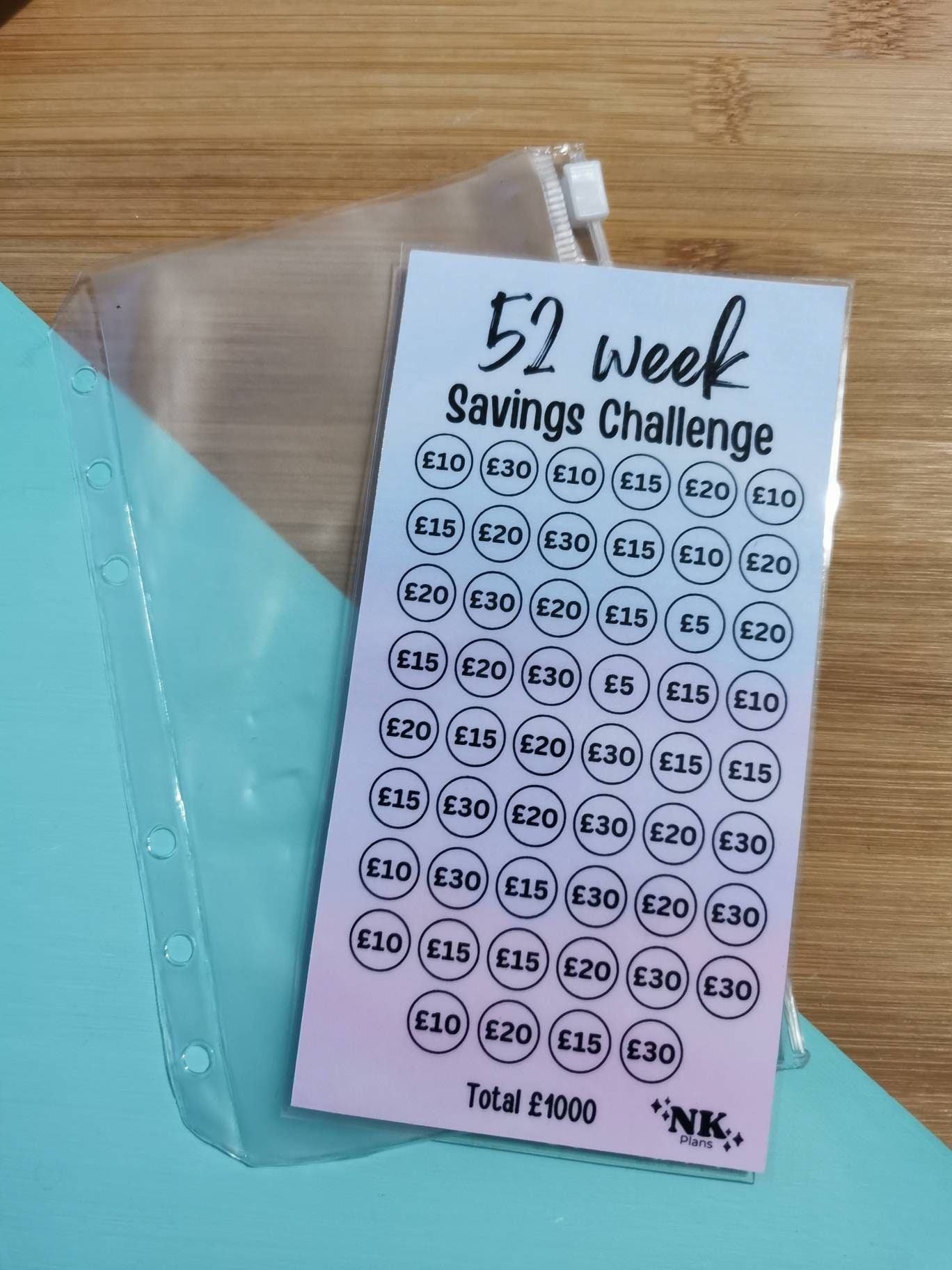 52 Week Savings Tracker. Savings Tracker A6 Savings Tracker. - Etsy UK