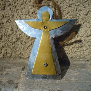 Hanging Metal Angel, Small Metal Angel - Etsy