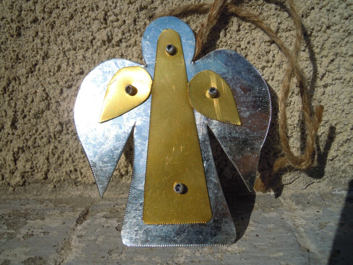 Hanging Metal Angel, Small Metal Angel - Etsy