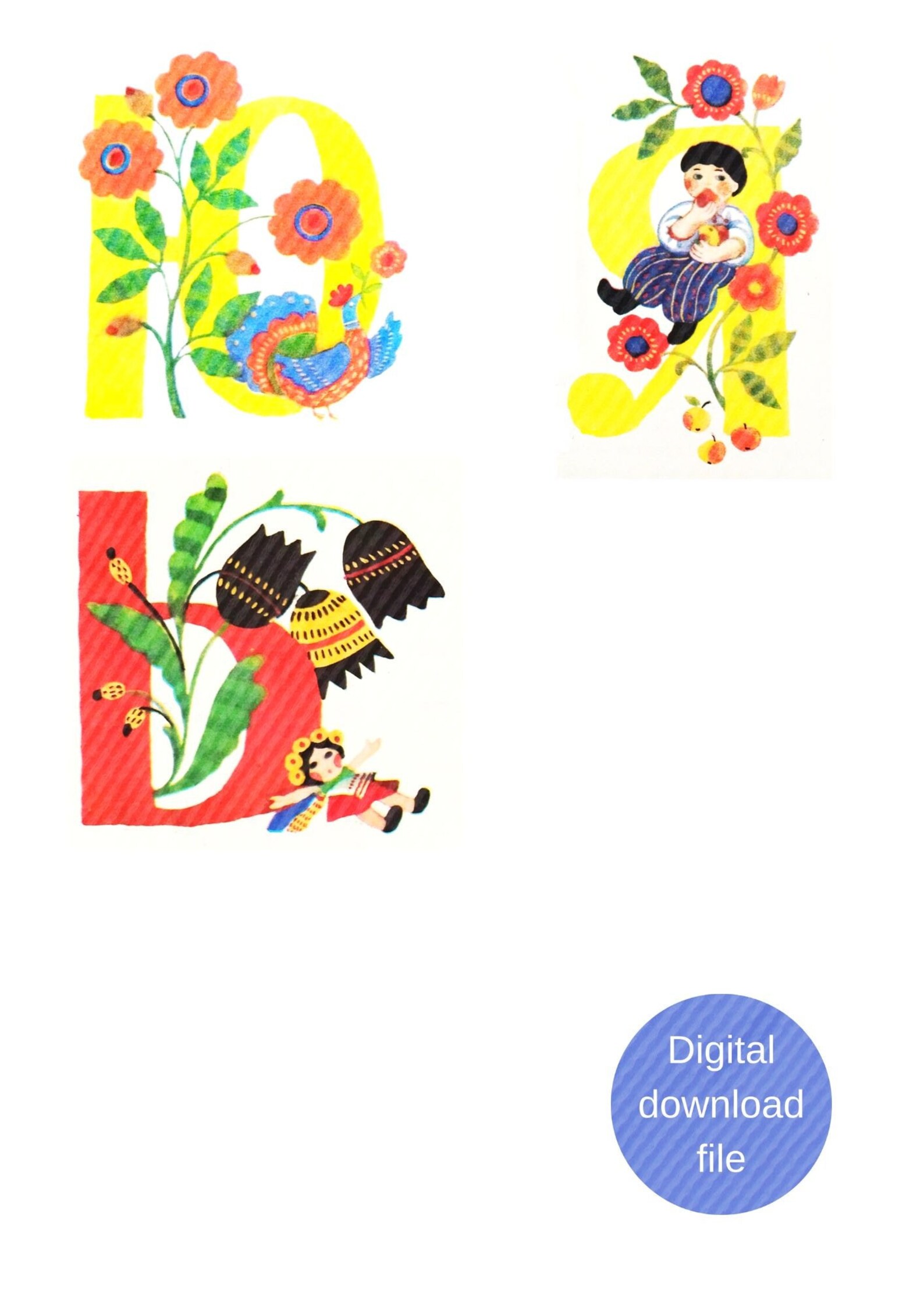 Digital Download File, Ukrainian Alphabet, Ukrainian Alphabet With ...