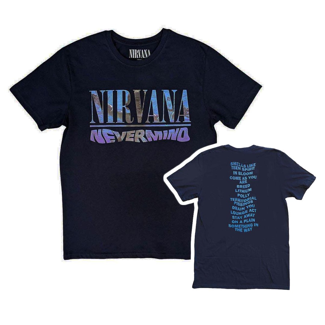 Nirvana T-shirt Nevermind Band Official Black New - Etsy