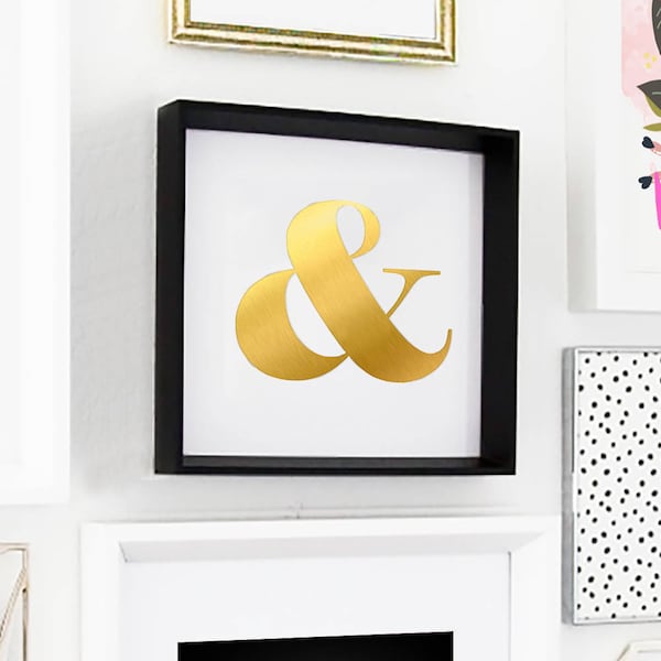 Gold Foil Ampersand - Etsy