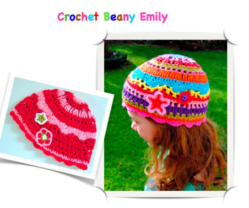 Crochet Pattern Hat Emily in English - Etsy