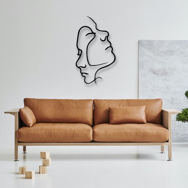 Face Metal Wall Art - Etsy