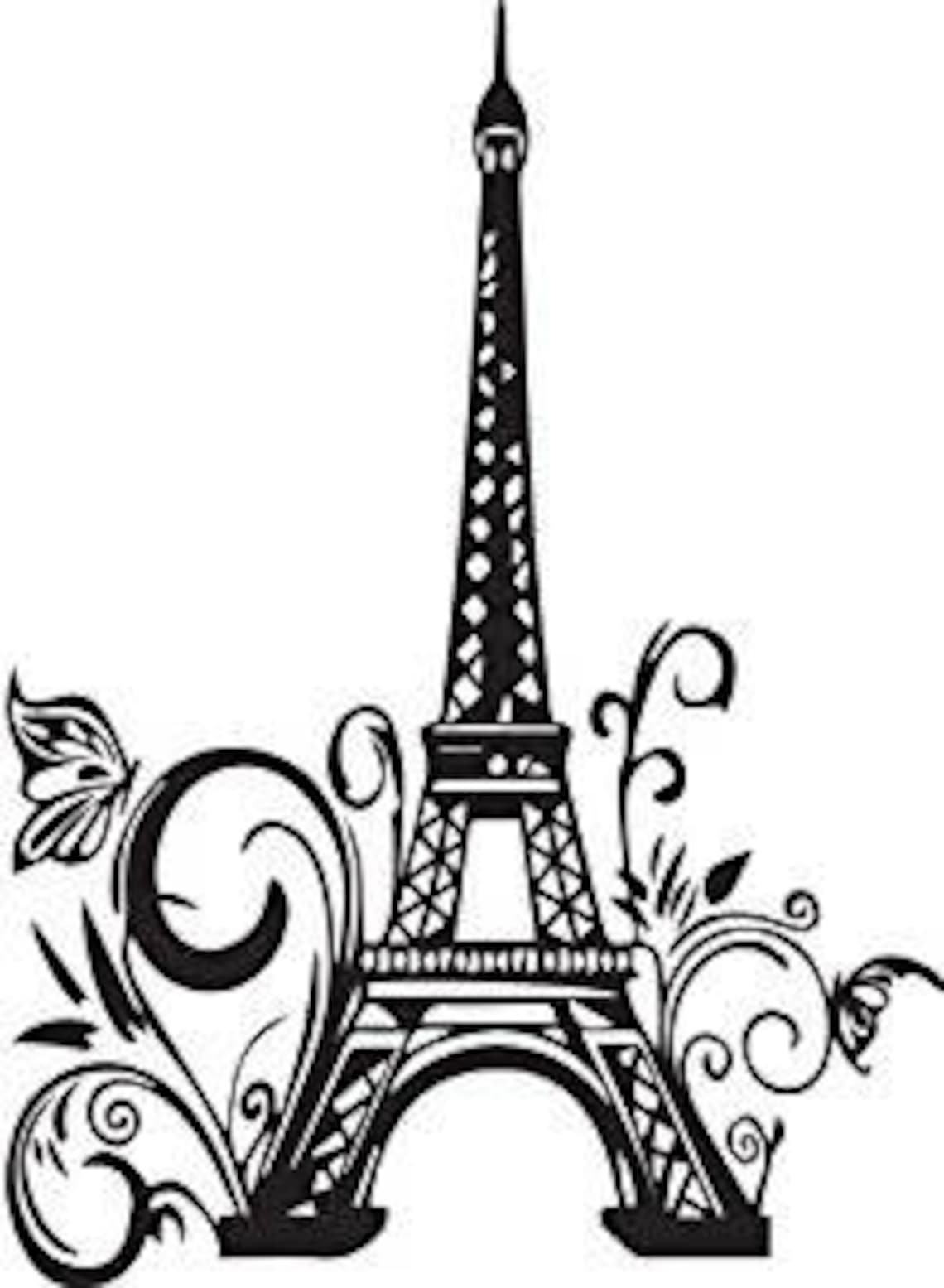 Eiffel Tower Svg - Etsy