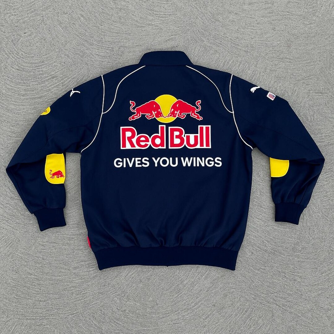 Redbull Racing Jacket Vintage 1990s Style Nascar Bomber, F1 Redbull ...