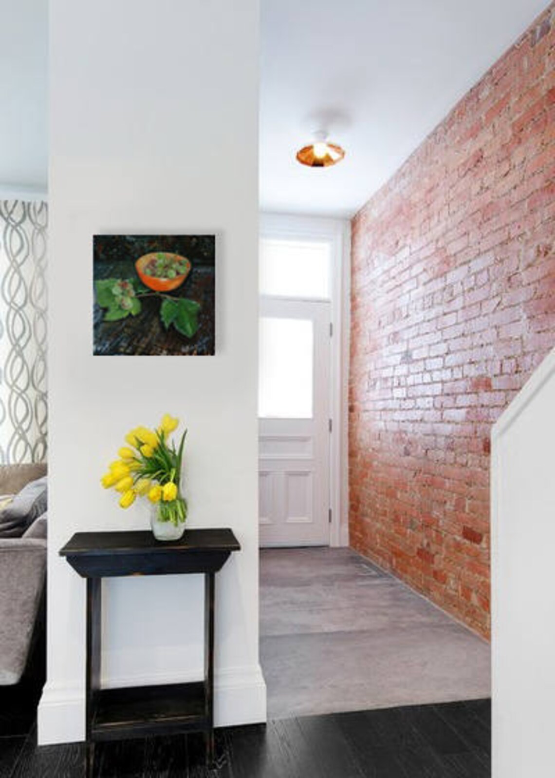 Modern Grape Still Life Warm Color Wall Art Dining Room Decor - Etsy