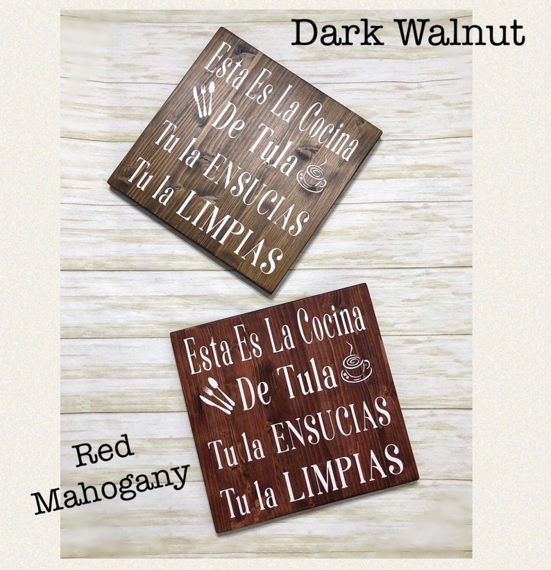 Esta Es La Cocina De Tula/spanish Kitchen Sign/spanish Home Decor ...