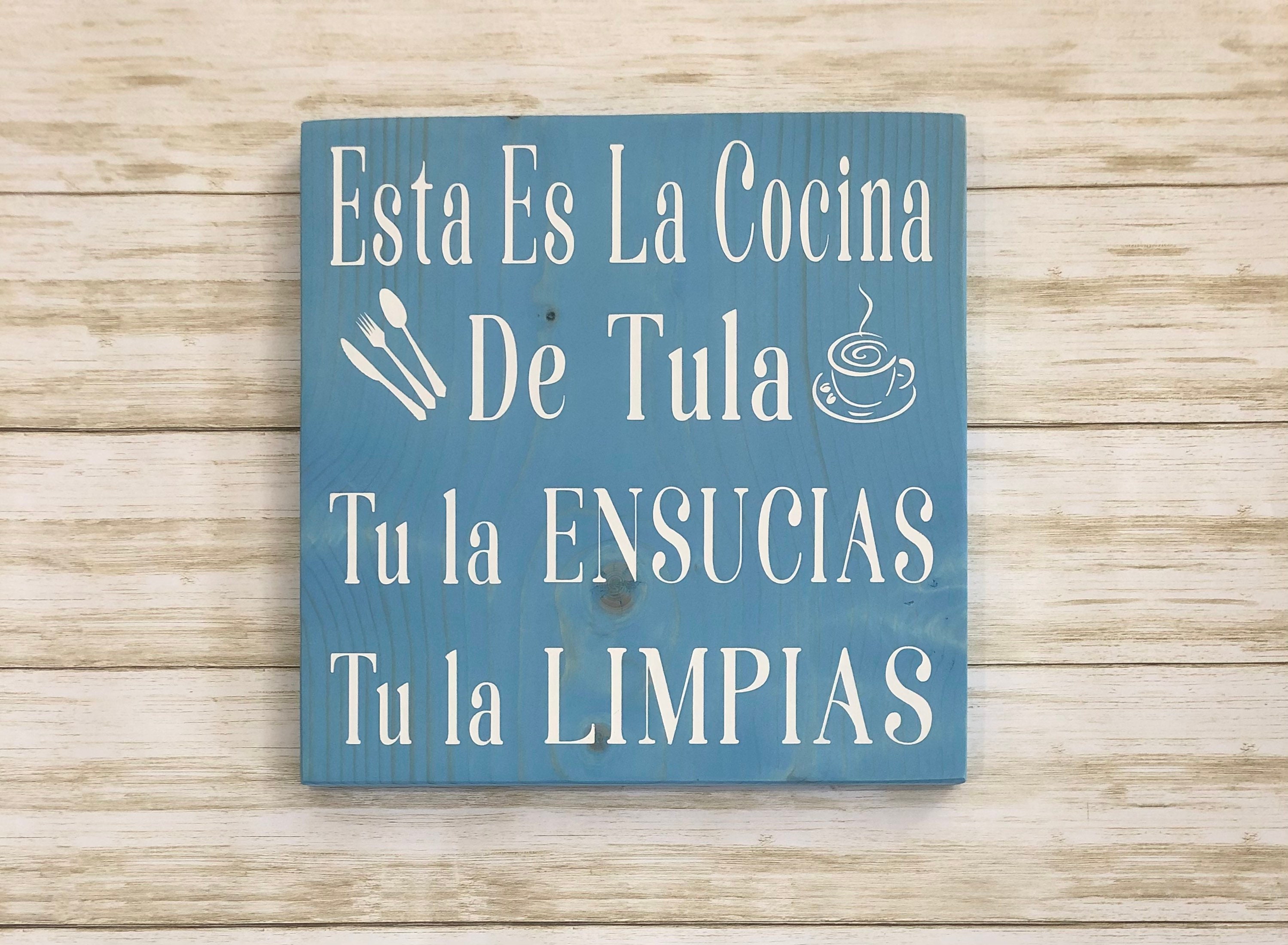 Esta es la cocina de Tula/Spanish kitchen sign/Spanish home | Etsy