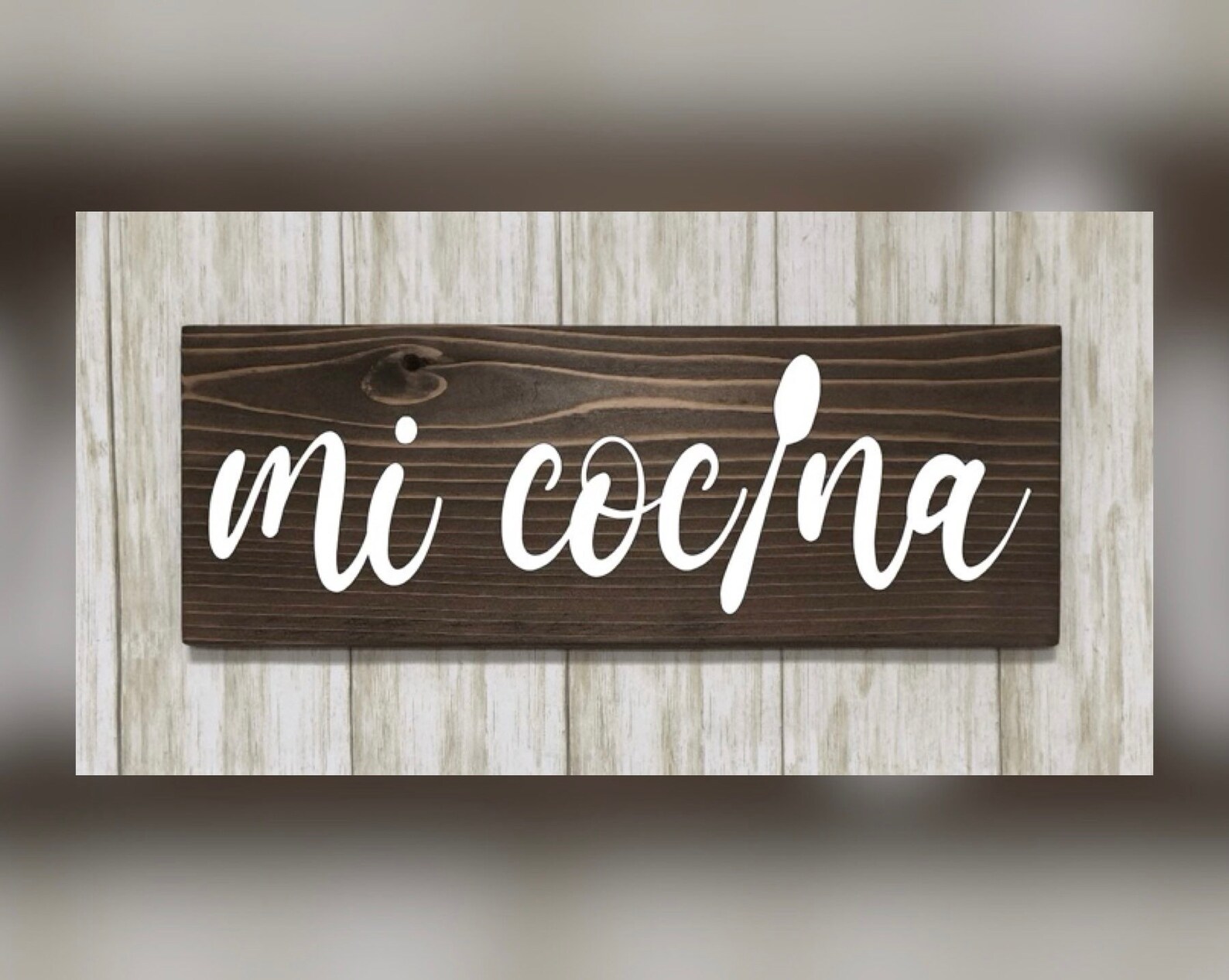 Mi Cocina Sign Spanish Kitchen Sign Spanish Home Decor | Etsy