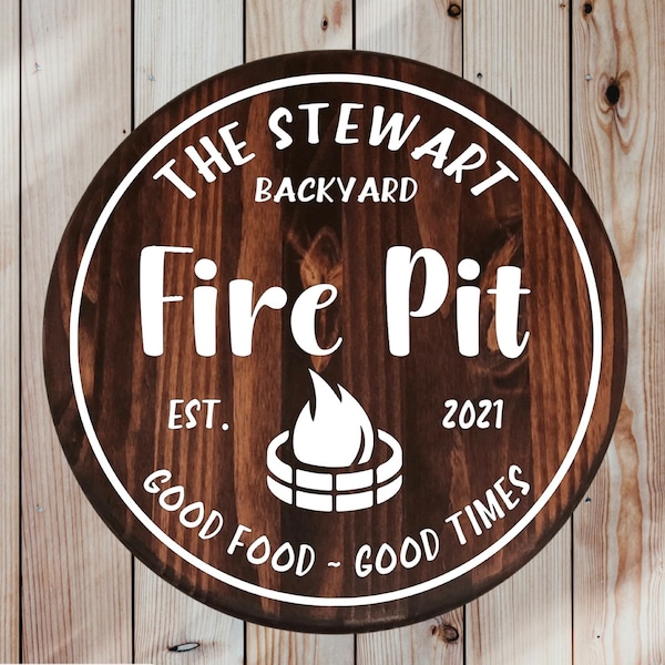 Fire Pit Sign - Etsy