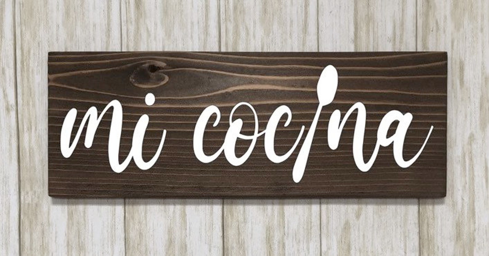 Mi Cocina Sign Spanish Kitchen Sign Spanish Home Decor | Etsy