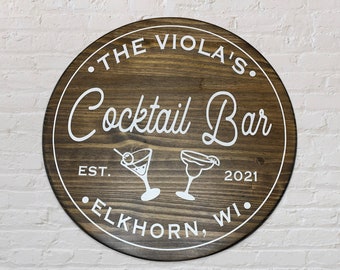 Custom Bar Sign - Etsy