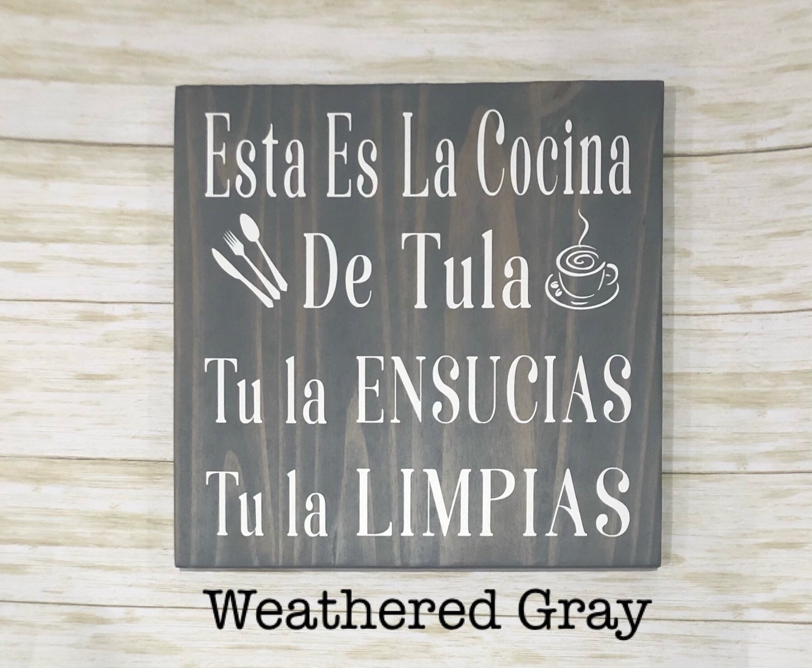 Esta Es La Cocina De Tula/spanish Kitchen Sign/spanish Home Decor ...