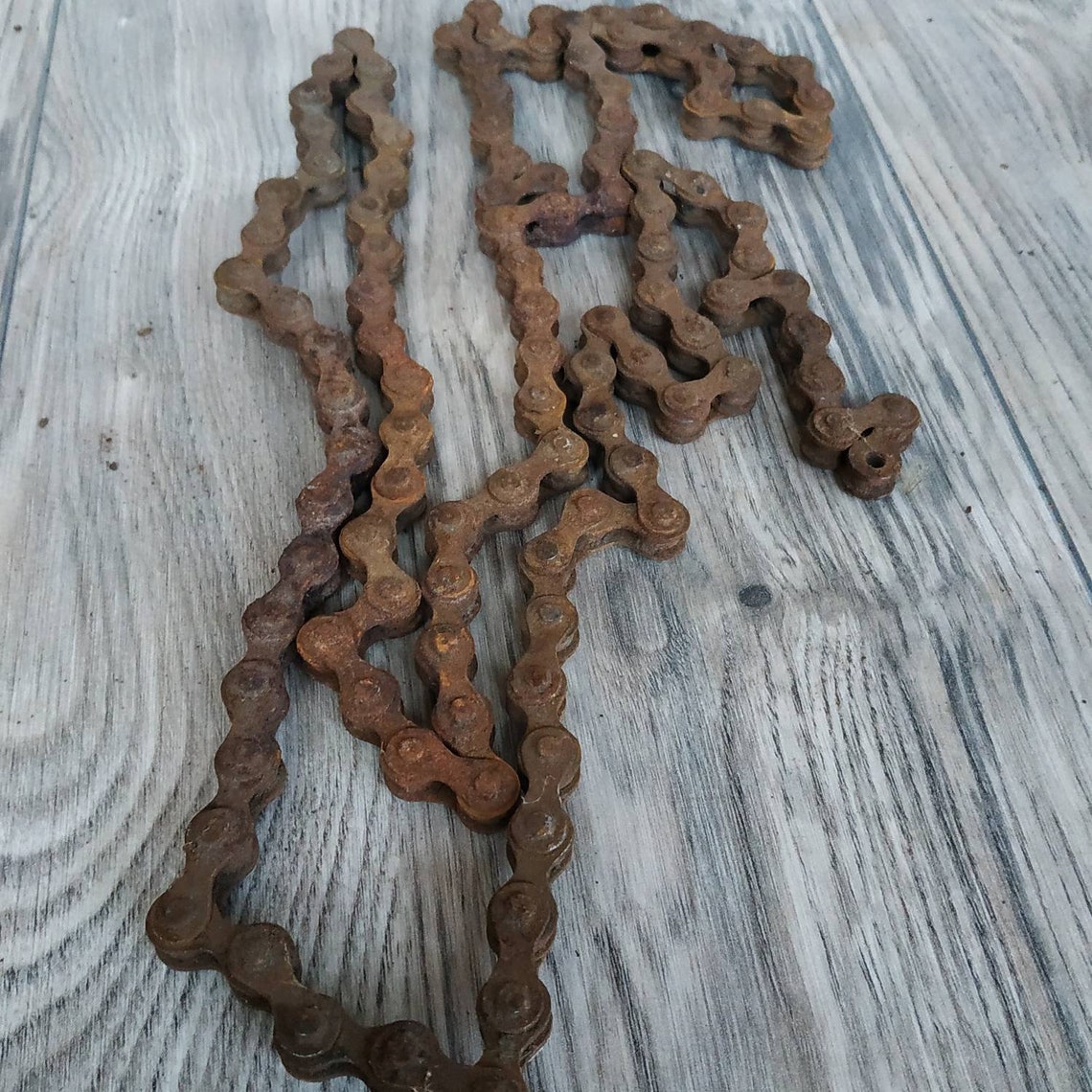 Rusty Chain Old Rusty Metal Chain Antique Farm Tool Vintage - Etsy UK